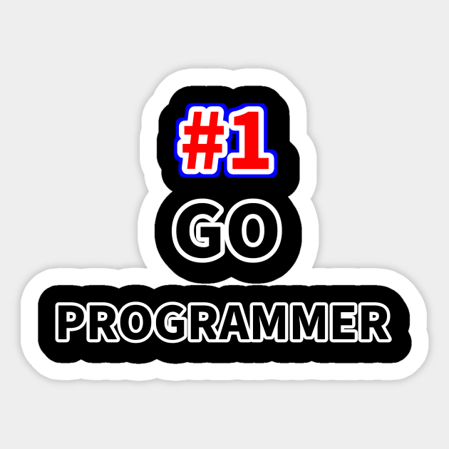 Number one GO programmer - Go - Sticker | TeePublic